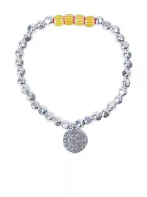 GOTTLOB Elastic Beaded Bracelet - Silver