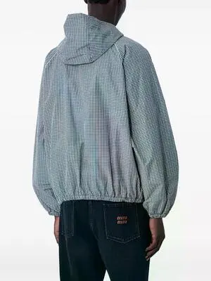 Miu Miu Hooded Check Jacket