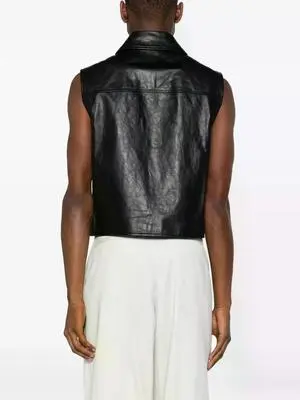 Givenchy Press-stud Leather Gilet