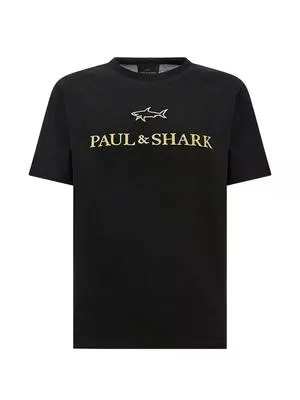 Paul & Shark Embroidered-logo T-shirt - Black