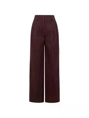 SIMONMILLER Bloo Pinstripe Trousers - Red