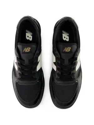 NEW BALANCE Patent Leather And Mesh Sneakers