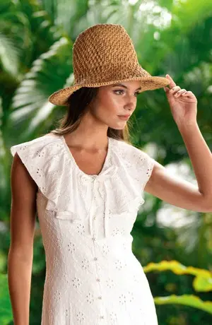 BRUNNA.CO Nina Raffia Hat