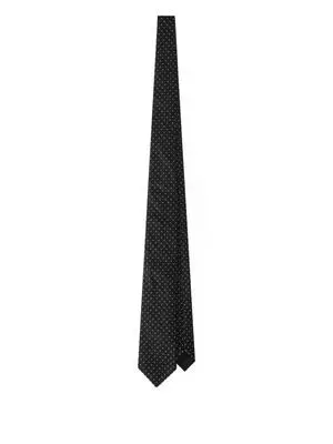 Dolce & Gabbana Polka-dot Neck Tie - Black