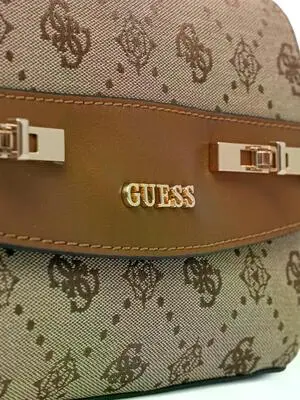 Guess Pattern Chain Tote Bag