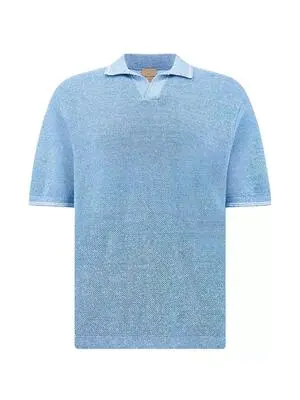 Paul & Shark Open‑collar T-shirt - Blue