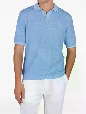 Paul & Shark Open‑collar T-shirt - Blue