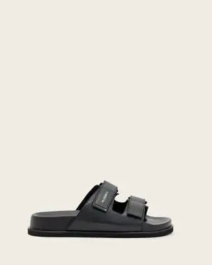 ALLSAINTS Vex Leather Sandals - Black