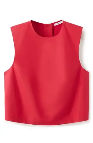 Mango Back Button Cotton Top
