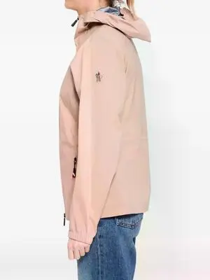 Moncler Hooded Logo-detail Jacket - Pink
