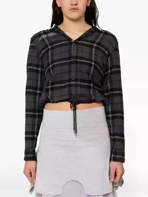 GINA CORRIERI Checked Hoodie