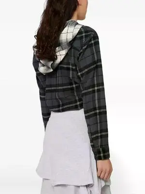 GINA CORRIERI Checked Hoodie