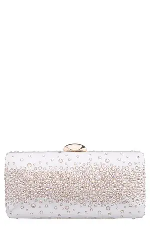 Nina Purity Frame Clutch - Ivory