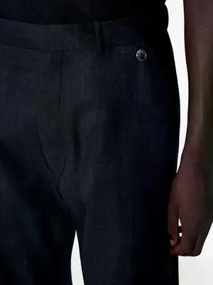 MOOS STUDIO Mid-rise Wool Pleated Trousers