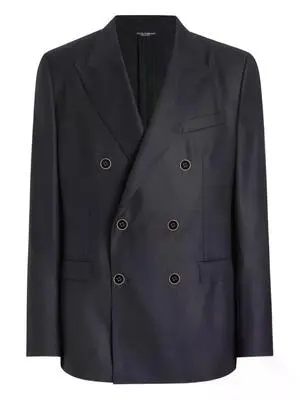 Dolce & Gabbana Double-breasted Buttoned Blazer - Blue