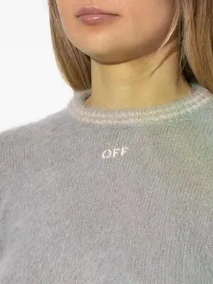 Off-White Embellished Logo Knit Sweater