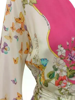 ANNA MOLINARI Butterfly Floral Pattern Dress