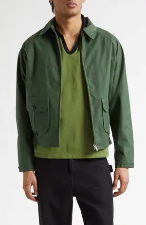 BODE Waxed Cotton Coach's Jacket - Green