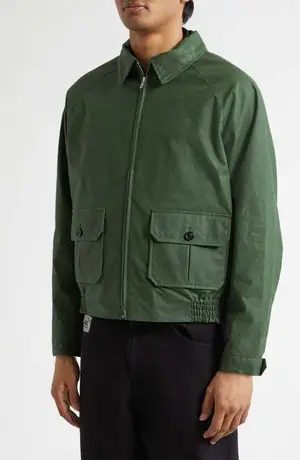 BODE Waxed Cotton Coach's Jacket - Green