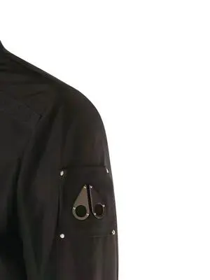 Moose Knuckles Logo-detail Bomber Jacket - Black