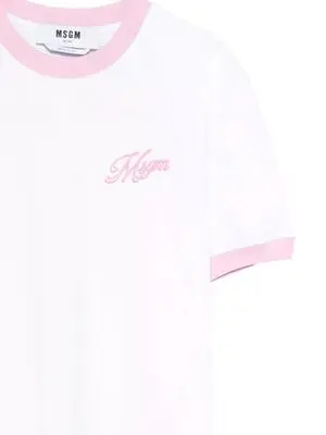 MSGM Embroidery T-shirt