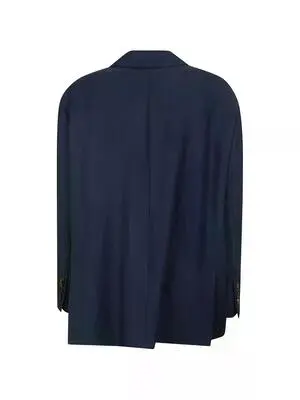 Brunello Cucinelli Buttoned Flap-pocket Blazer - Blue