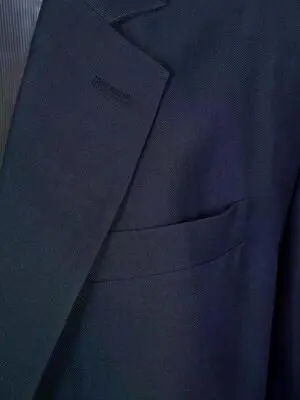 Brunello Cucinelli Buttoned Flap-pocket Blazer - Blue