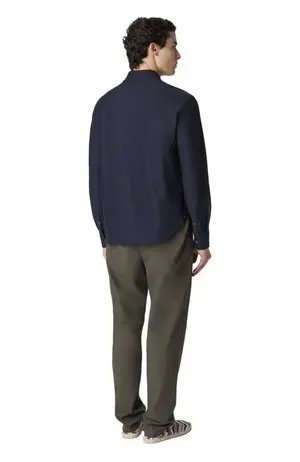 Missoni Cotton Jacquard Shirt With Tone-on-tone Zigzag Pattern - Blue