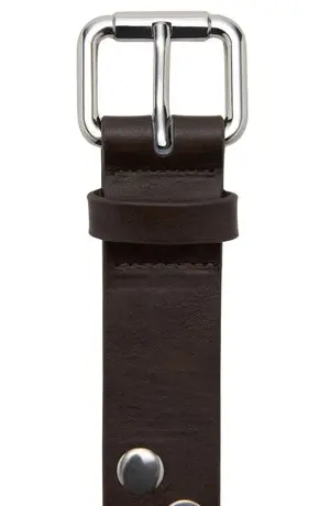 Mango Studded Faux Leather Belt