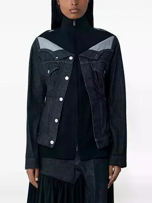 Yohji Yamamoto Contrast-panel Denim Jacket