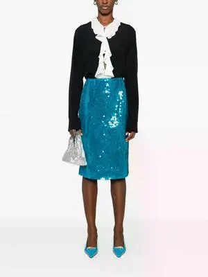 N°21 Ruffled Crepe Blouse