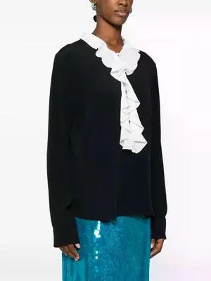 N°21 Ruffled Crepe Blouse