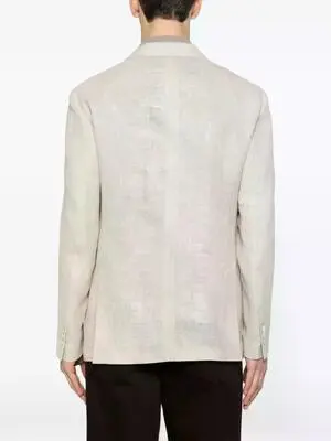 LARDINI Patch-pocket Blazer - Neutrals