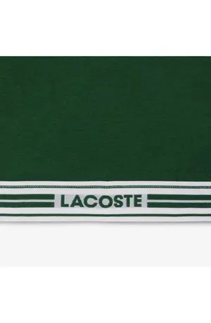 Lacoste Racerback Padded Stretch Cotton Bralette - Green