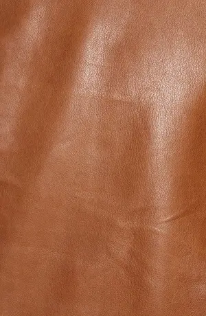 Cole Haan Racer Leather Jacket - Camel
