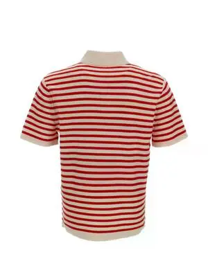 A.p.c. Striped Polo Shirt - Neutrals
