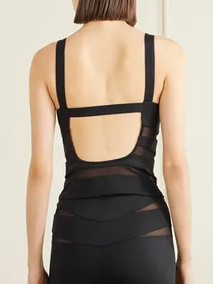 ERES Morgan Mesh-paneled Stretch-jersey Tank
