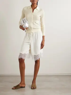 LISA YANG Agata Ribbed Cashmere Cardigan - Neutrals