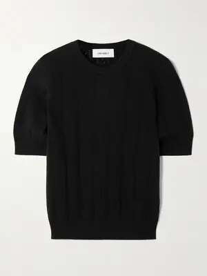 LISA YANG Nika Pointelle-knit Sweater