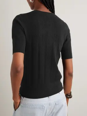 LISA YANG Nika Pointelle-knit Sweater
