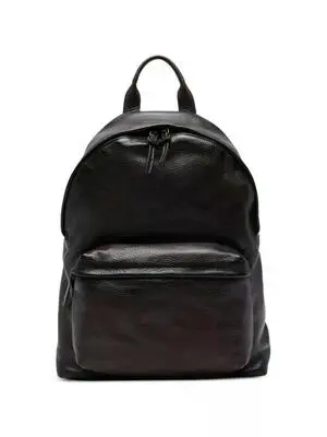 Officine Creative Oc Pack 001 Front-pocket Leather Backpack - Brown