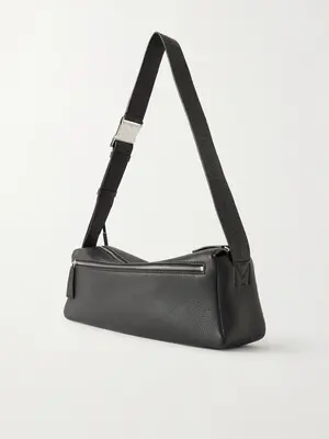 Max Mara Skippers Textured-leather Shoulder Bag - Black