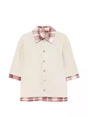MARBELL Peggy Bowling Shirt - Neutrals