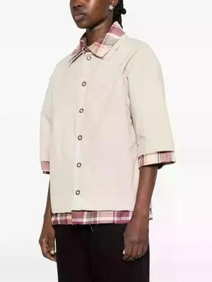 MARBELL Peggy Bowling Shirt - Neutrals