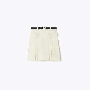Tory Burch Pleated Golf Skirt - New Ivory