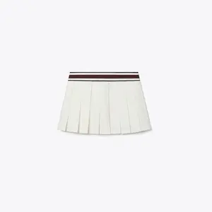 Tory Burch Pleated Mini Skirt - Snow White