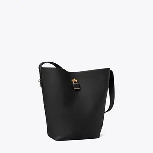 Tory Burch Lock Slim Bucket Bag - Black