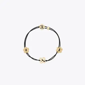 Tory Burch Forget Me Not Cord Bracelet - Black