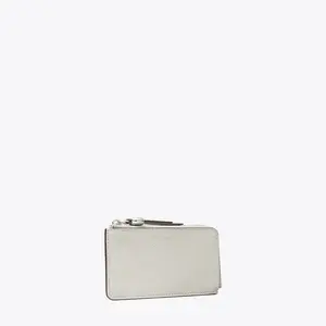 Tory Burch Tory Burch Romy Zip Card Case Ash Cloud