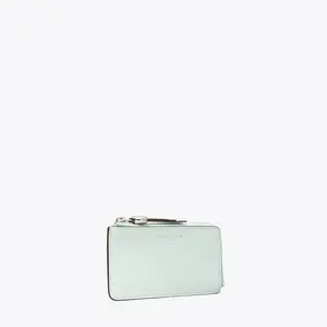 Tory Burch Tory Burch Romy Zip Card Case Light Green